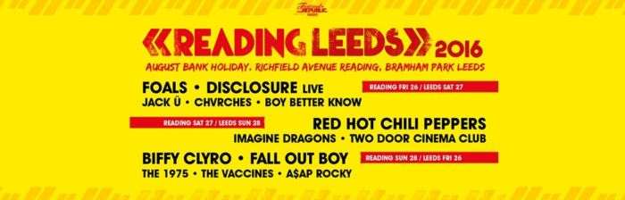 Reading + Leeds Festival 2016 - Live-Stream und Mitschnitte aus ...